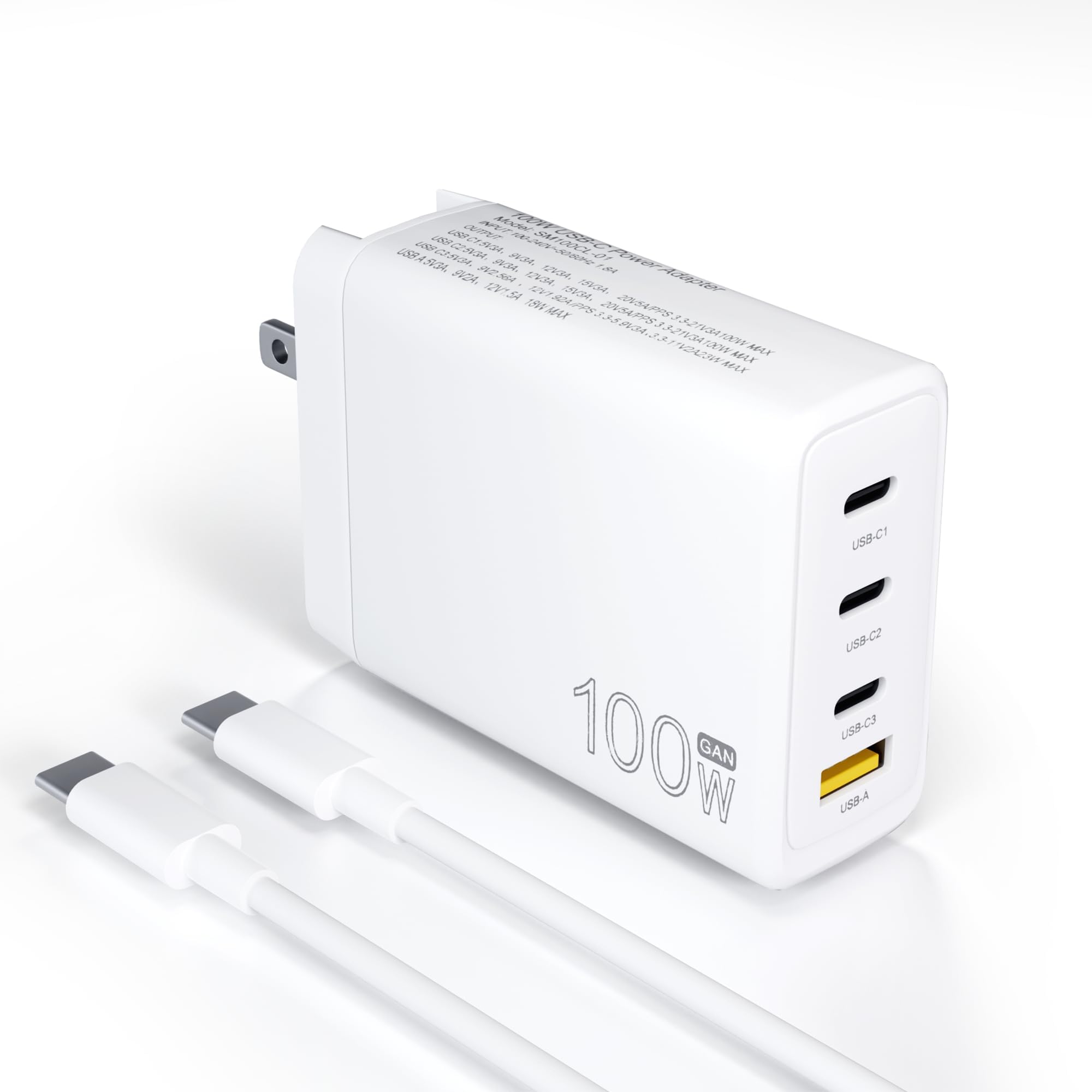 Amazon.com: TechPi 268W GaN USB Type C Fast Charger, 8 Ports, 100W PD ...