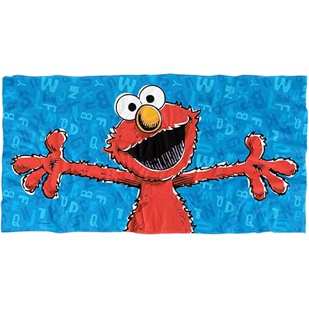 Amazon.com: Sesame Street Elmo Character Officially Licensed Beach ...
