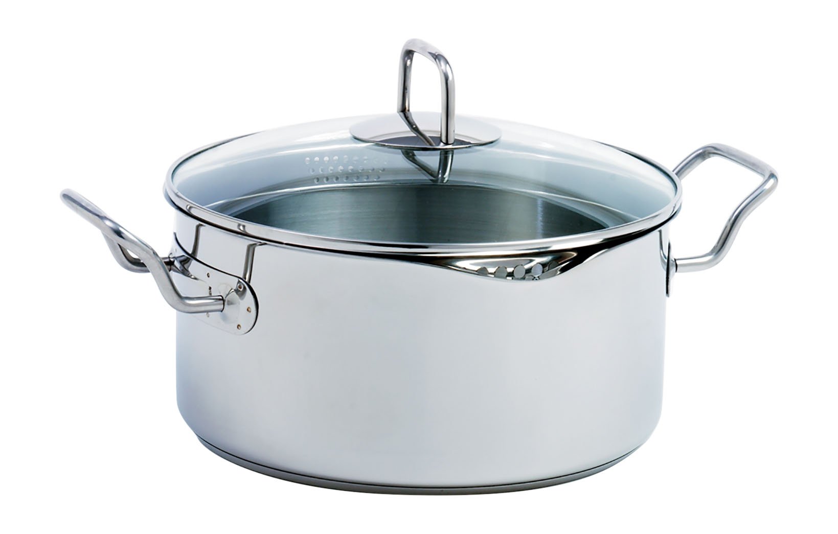 Norpro KRONA 5 Quart Vented Pot with Straining Lid, Stainless Steel,645 ...