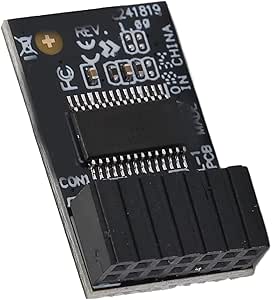Amazon.com: TPM2.0 Module LPC 14Pin Module, Secure Storage TPM Module Motherboard Remote Card ...