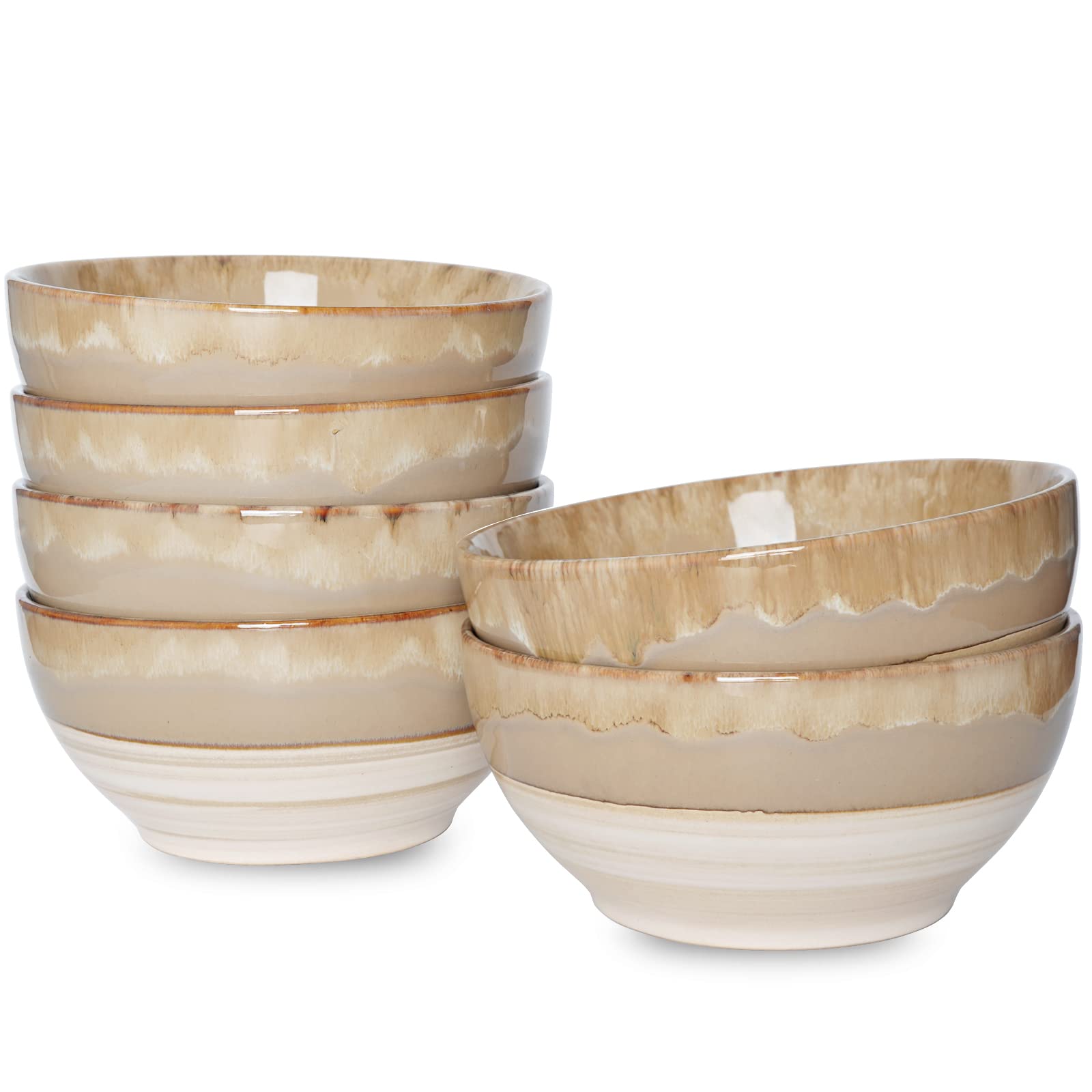 Snapklik.com : Bosmarlin Small Ceramic Dessert Bowls, 16 Oz, Set Of 6 ...