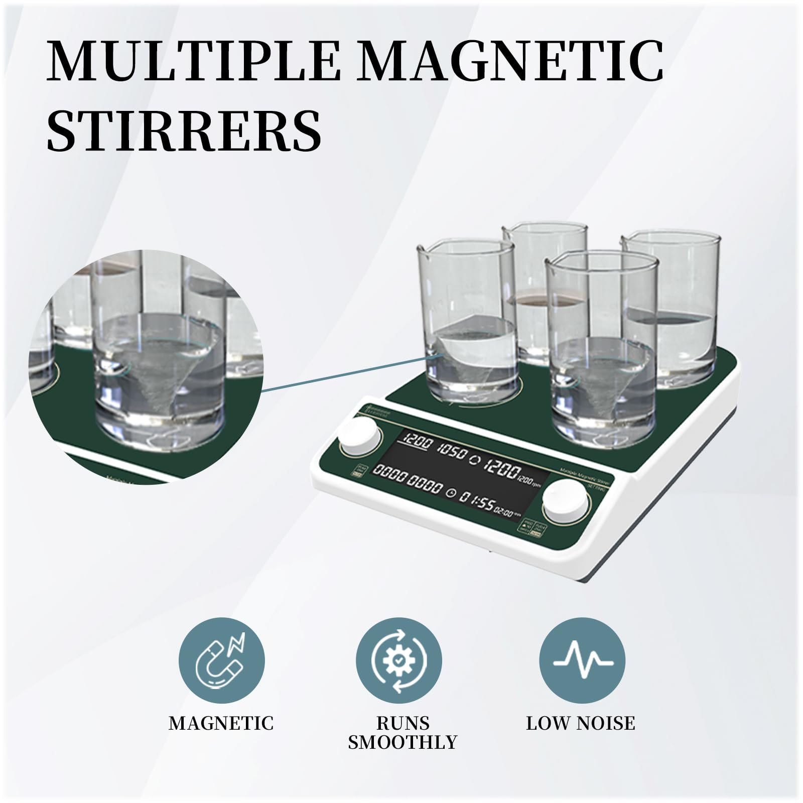 Snapklik.com : Lab Multi Place Magnetic Stirrer 4-Position Magnetic ...