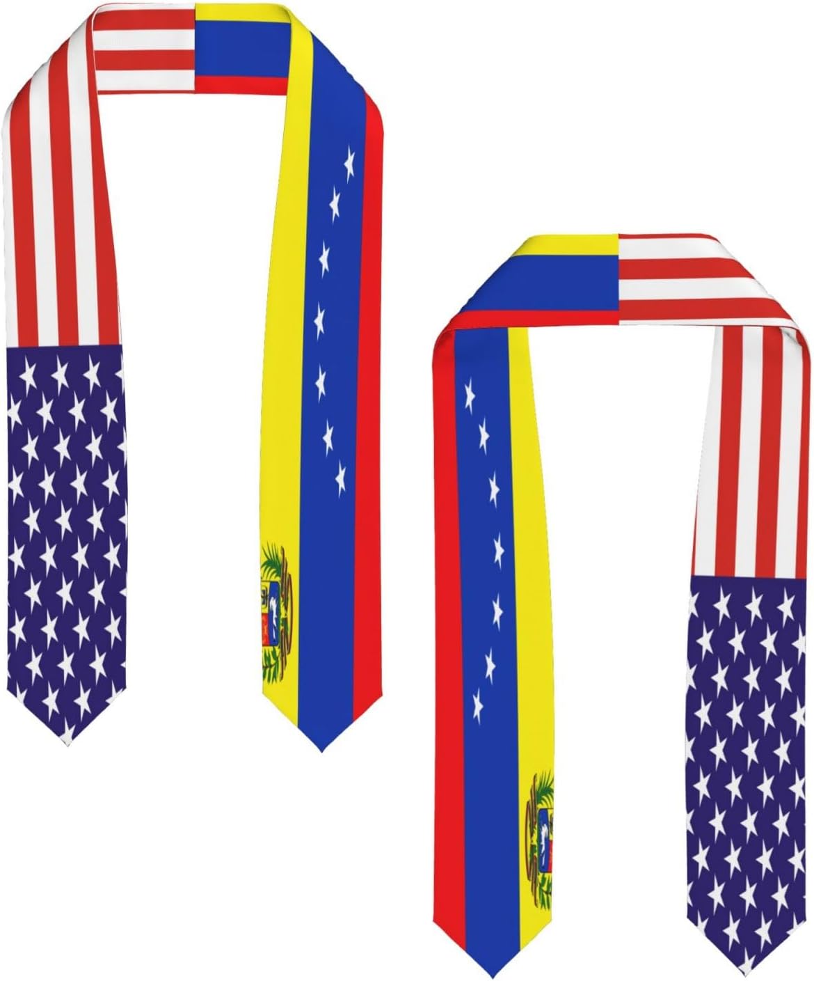 Amazon.com: Generic America and Venezuela Graduation Stole Scarf Shawl ...