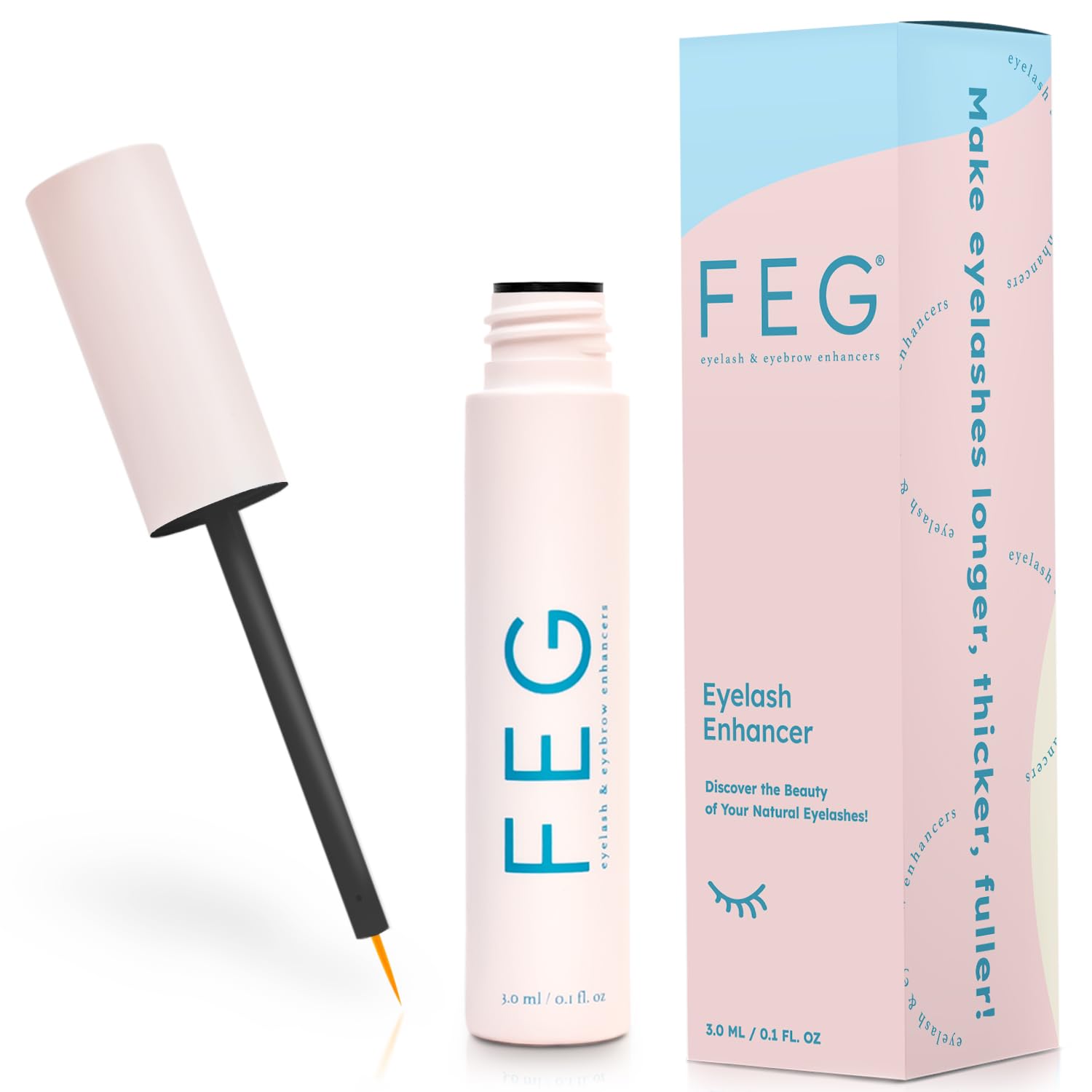 Amazon.com: FEG Eyelash Rapid Eye Lash Growth Serum | For Lash and Brow ...