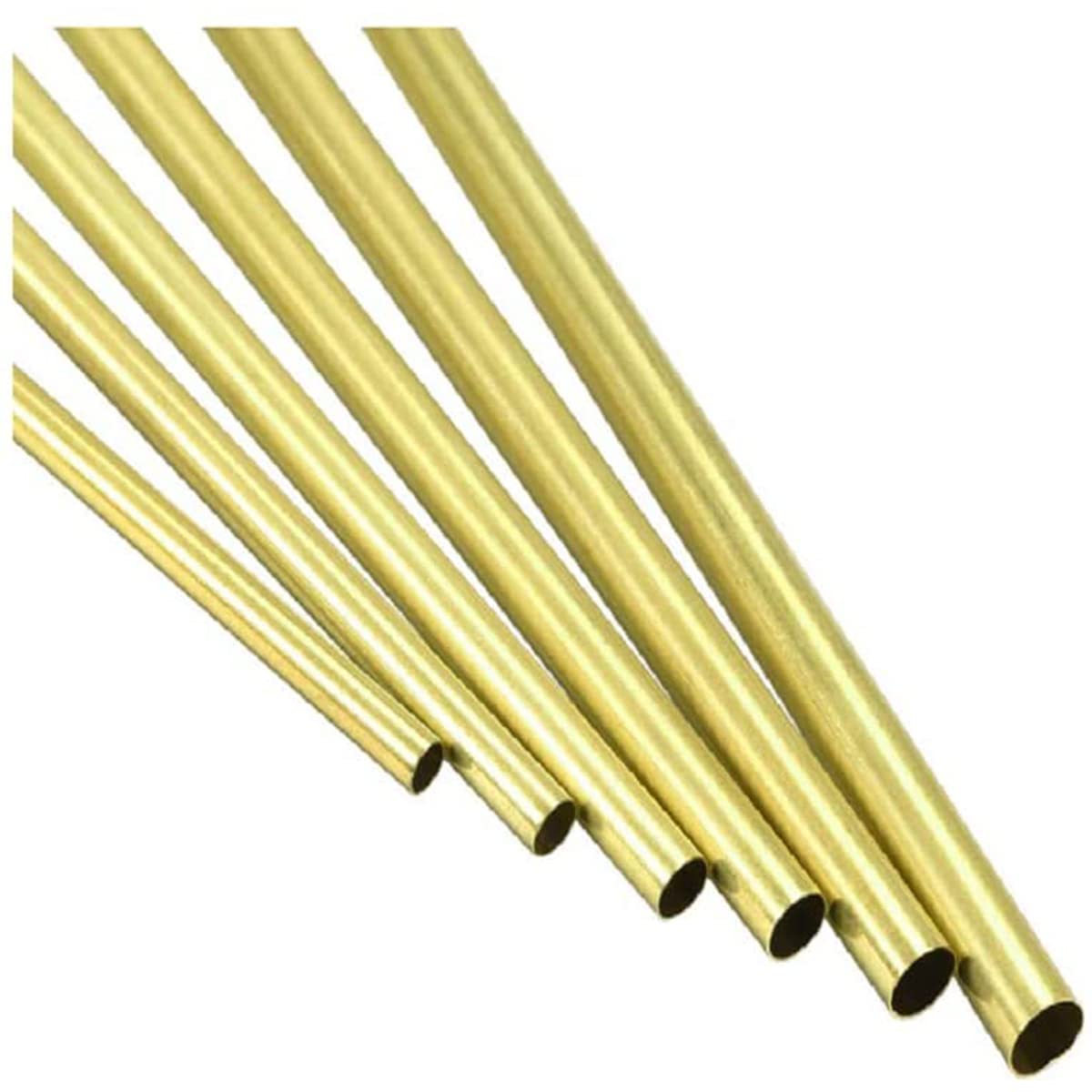 Snapklik.com : Brass Round Tube 15mm OD 2.5mm Wall Thickness 100mm ...