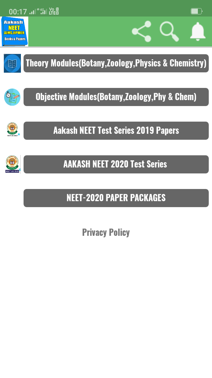 Aakash NEET Material,Papers Free - App on Amazon Appstore