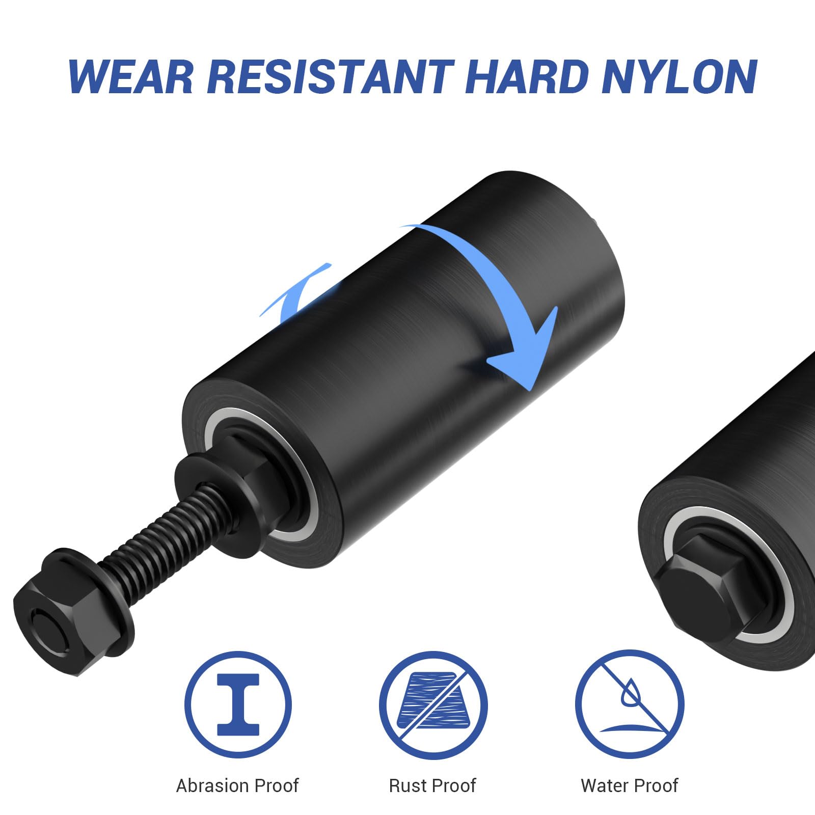 Snapklik.com : Adjustable Slide Gate Guide Roller,Heavy Duty 3 ...