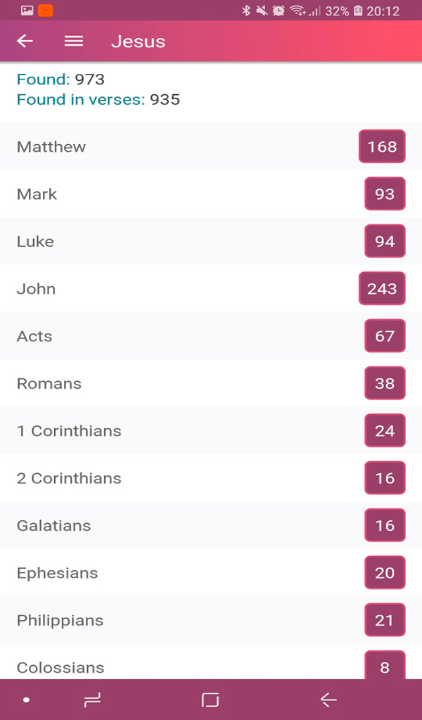 Bible with Strongs Exhaustive Concordance - App on Amazon Appstore
