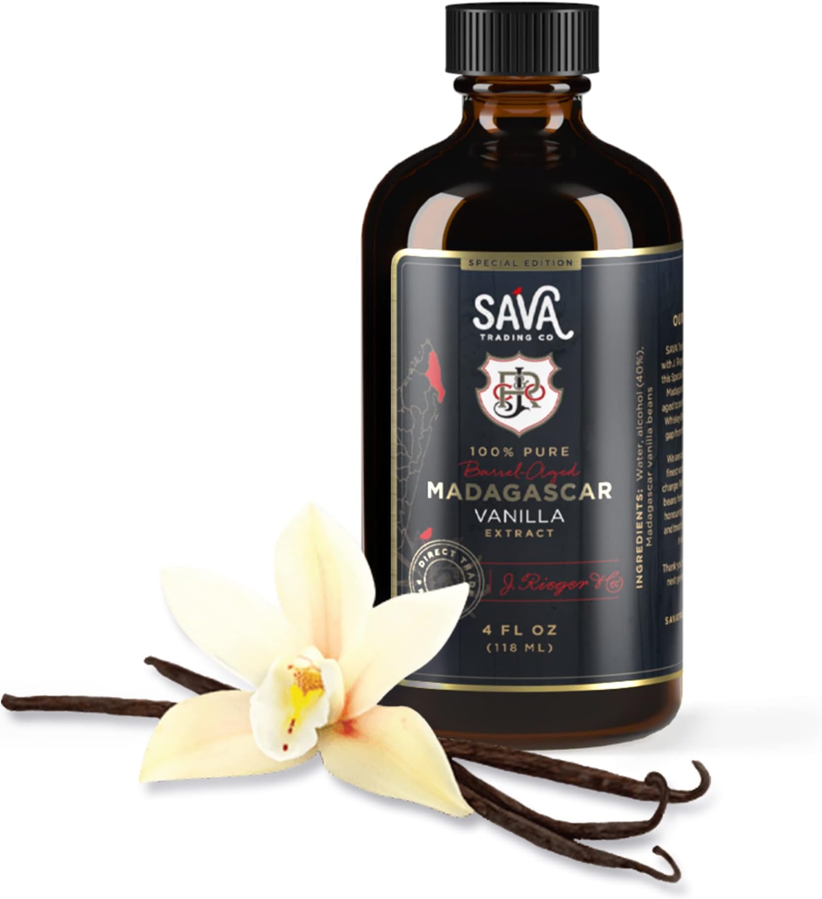 Amazon.com: SAVA Barrel-Aged Madagascar Vanilla Extract – Special ...
