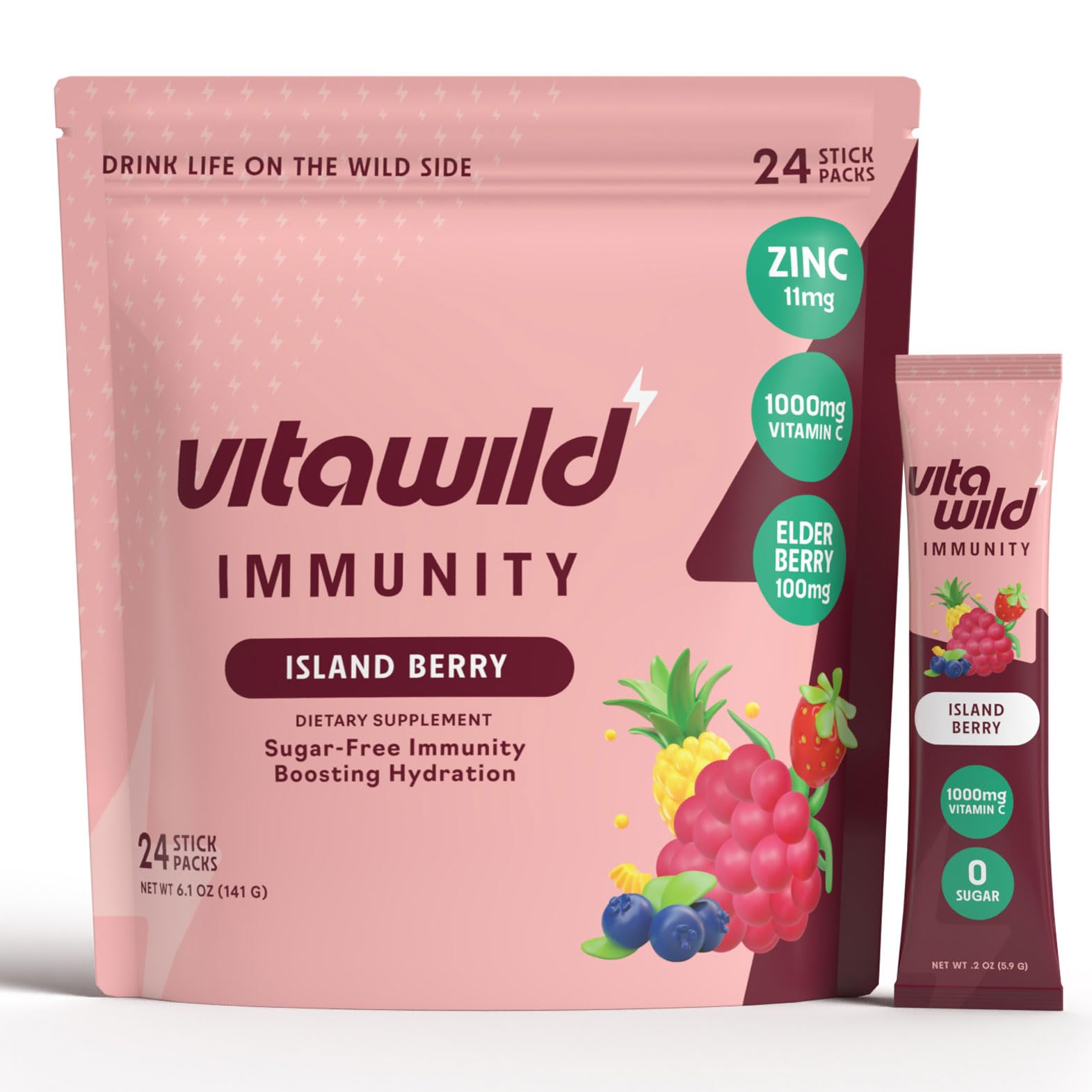 Amazon.com: VitaWild Immunity + Hydration Electrolyte Drink ...