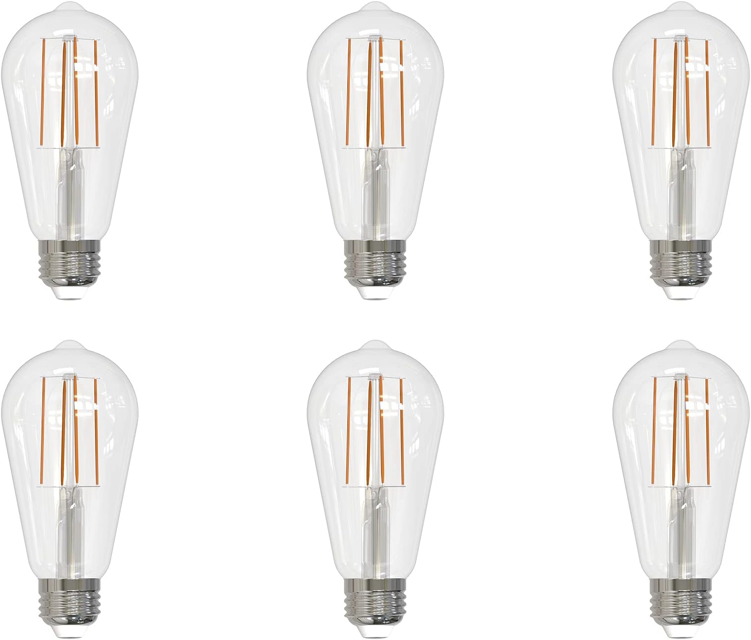 Bulbrite 8.5W 2700K LED ST18 Light Bulb with Medium/Standard Base, Warm ...