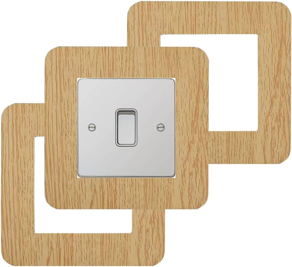 3 Count Acrylic Single Luxury Simple Modern Light Switch Surround ...