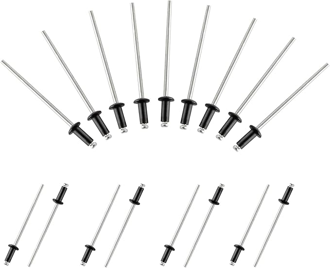 Amazon.com: Jersvimc 3/32" x 1/4" Aluminum Blind Rivets Assortment ...