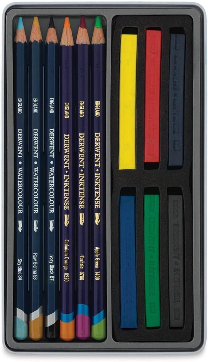 Derwent Watercolour Collection Sampler Kit, Painting & Drawing, Drawing ...
