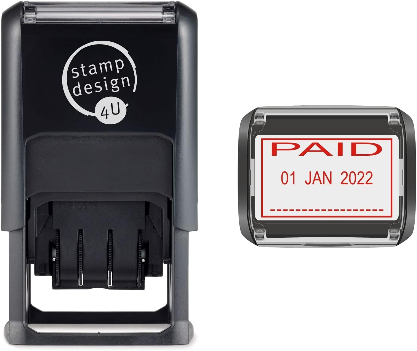 Trodat Printy 4850/L2 Dater Stamp with English Phrase PAID - Self ...