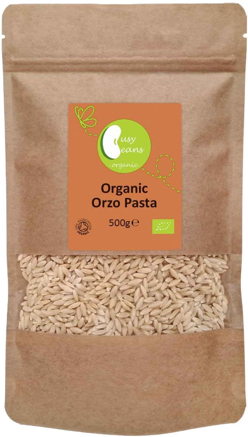 Organic Orzo Pasta - Certified Organic - by Busy Beans Organic (500g ...