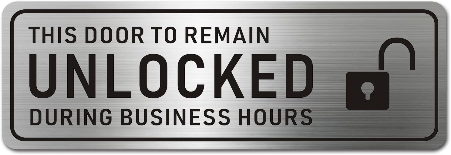 Amazon.com : Tenceur 15 Pack This Door Must Remain Unlocked During ...