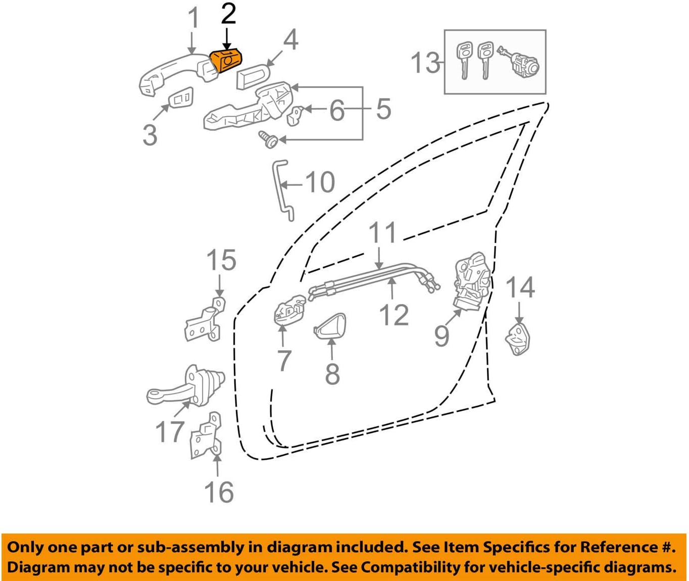 Amazon.com: Genuine Toyota 69217-42020-P9 Door Handle Cover : Automotive