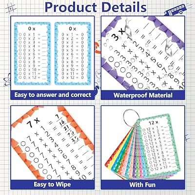 1 Set of 13 Multiplication Flashcard Math Game Times Liberia | Ubuy