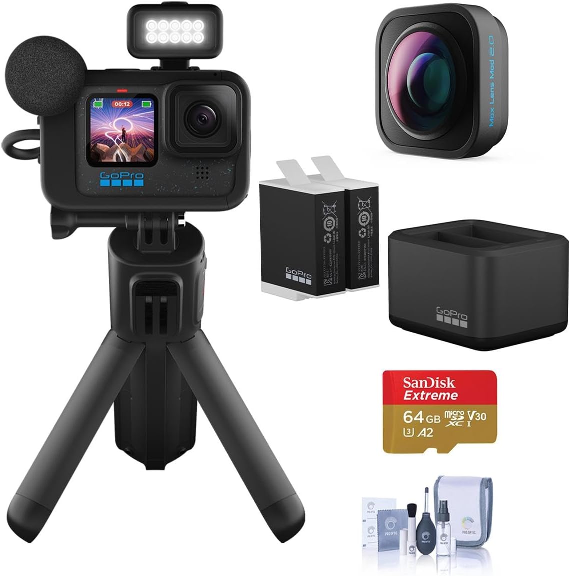 Amazon.com : GoPro HERO12 Black Creator Bundle: Maximize Your Action ...