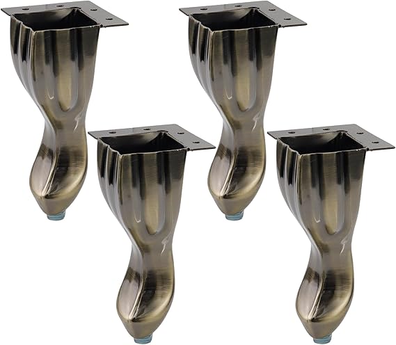 Amazon.com: FarBoat 4Pcs S-Shape Metal Sofa Legs Furniture Legs Table ...