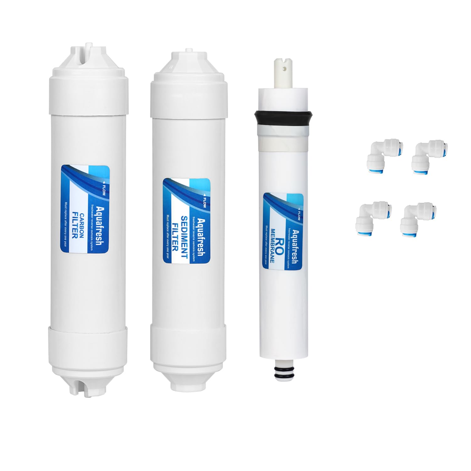 Aqua Fresh 10-Inch Inline Pre-Activated Carbon Block & Sediment Filter ...
