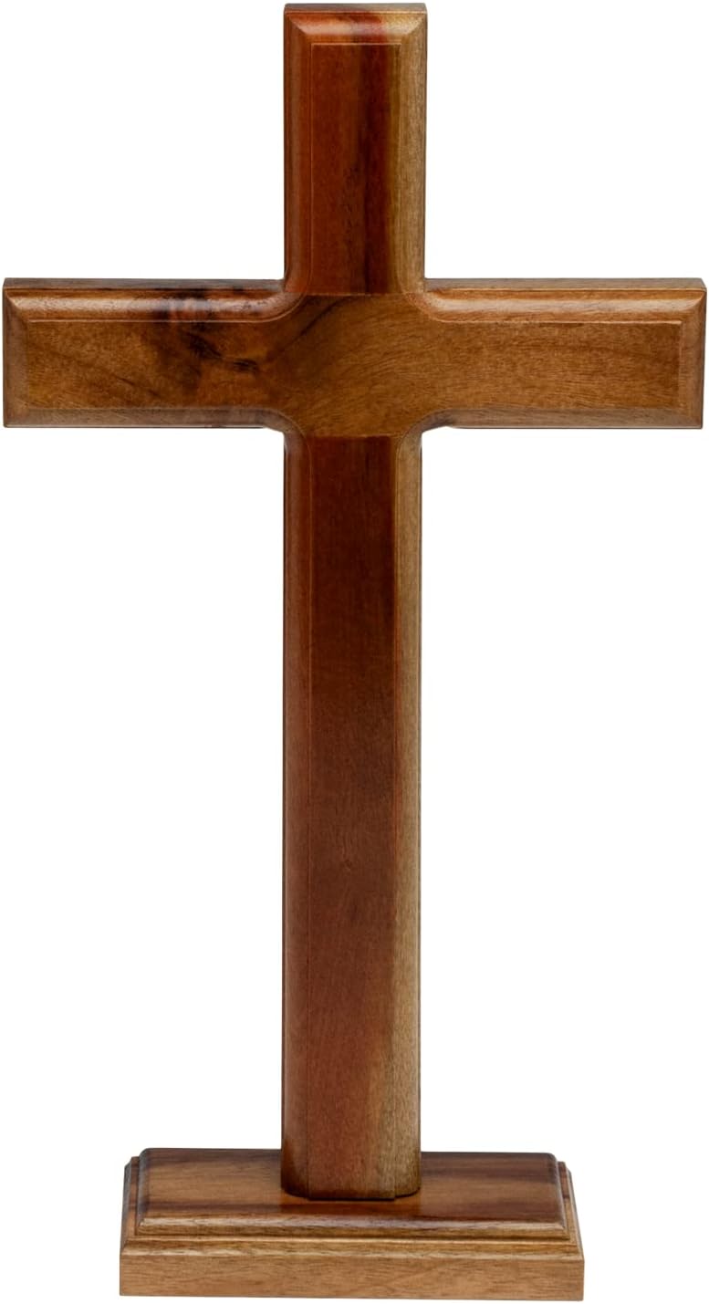 Amazon.com: Intercession Standing Wooden Cross (10 inch) : Home & Kitchen