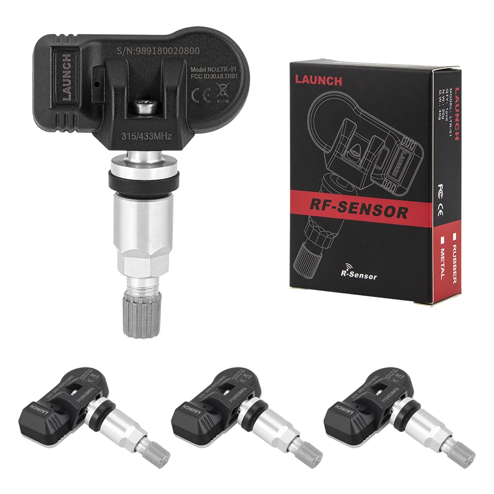 Amazon.com: LAUNCH LTR-01 TPMS Sensor (315MHz + 433MHz) Tire Pressure ...