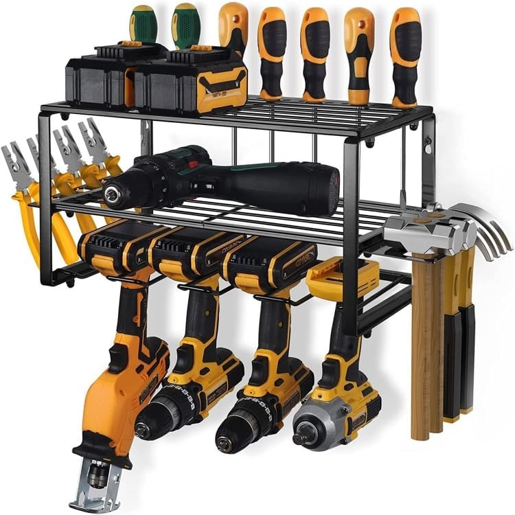 Amazon.com: CRACSUPPLIES Power Tool Organizer Wall Mount - Rust ...