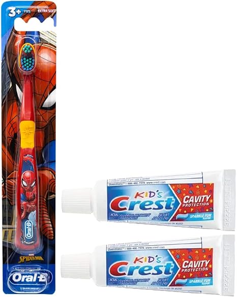 Amazon.com: Oral-B Marvel Spider-Man Toothbrush, 3+ YRS, Extra Soft ...