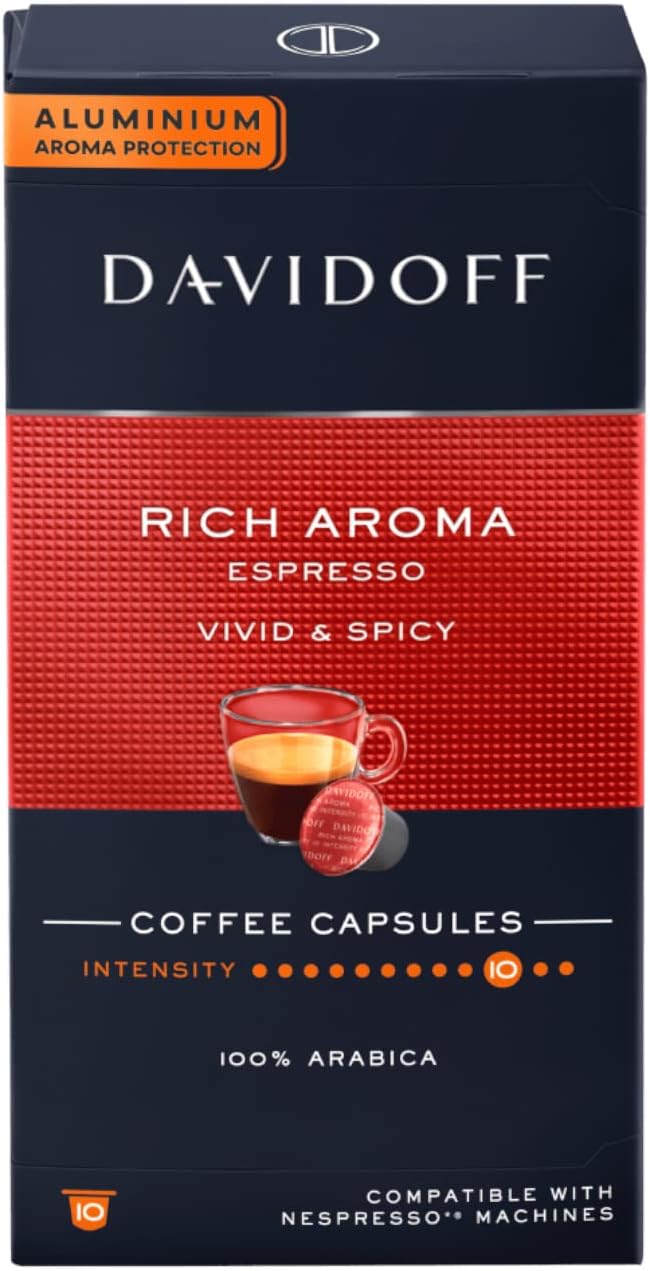 Davidoff RICH AROMA COFFEE CAPSULES 5S GM, Red: Buy Online at Best ...