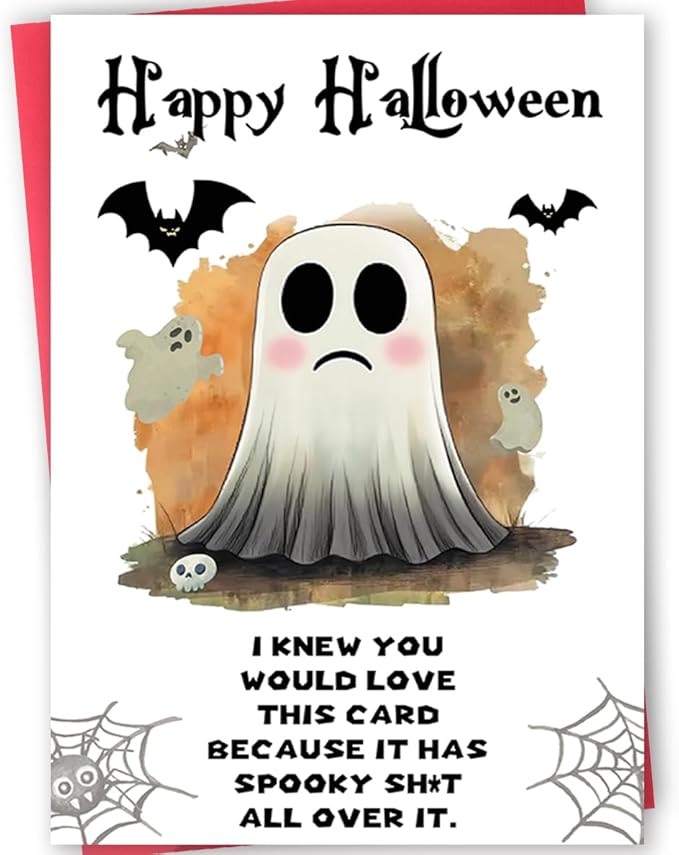 Amazon.com : mmuue Happy Halloween Cards for Kids Adults, Spooky ...