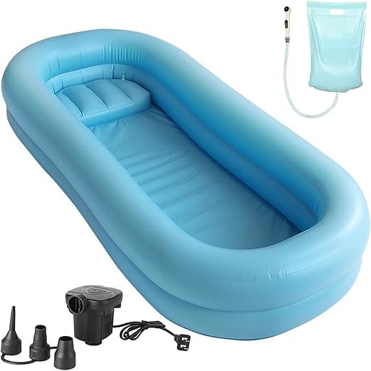 Amazon.com: PUREUV Medical Inflatable Bathtub for Adults Indoor Shower ...