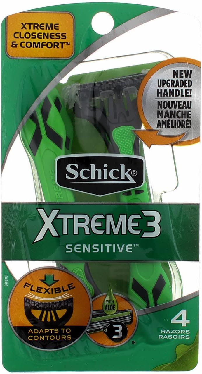 Amazon.com: Schick Xtreme 3 Original Razor — Disposable Head Razor for ...