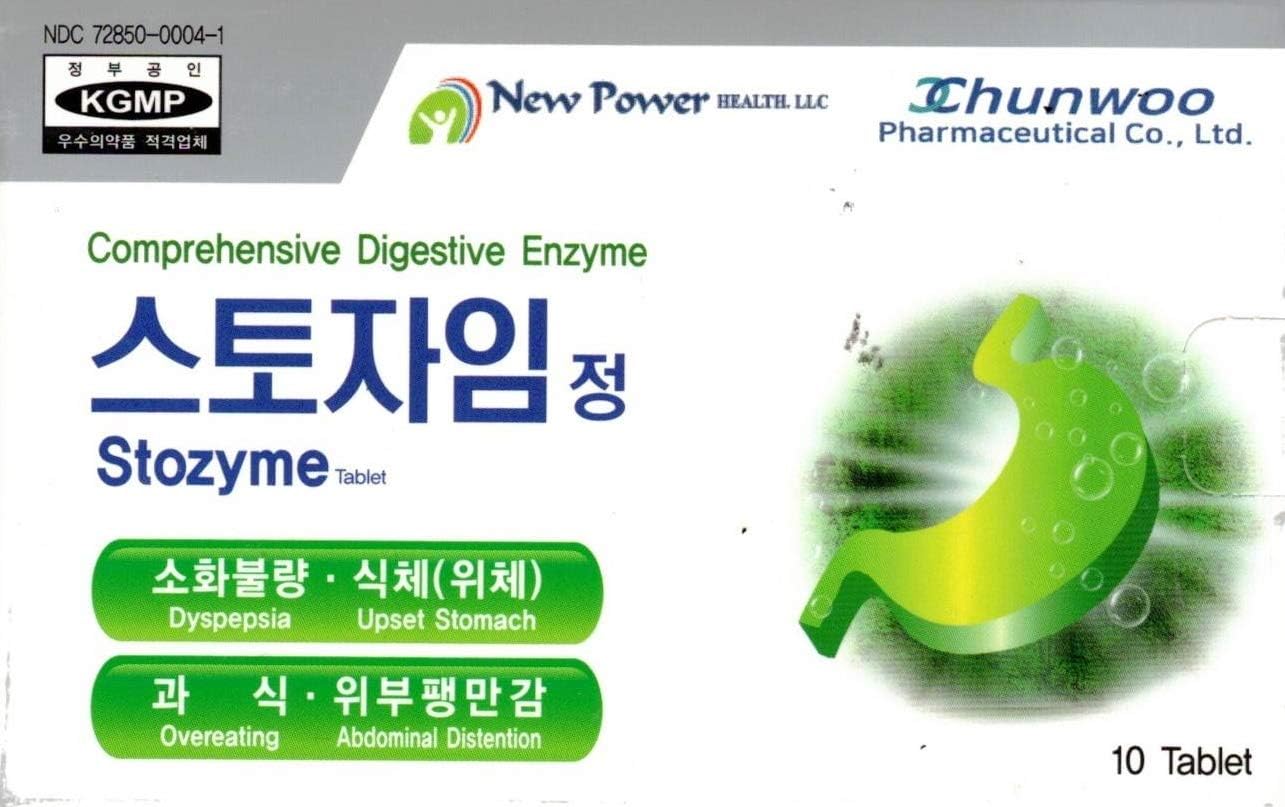 Amazon.com: STOZYME Comprehensive Digestive Enzyme Tablet #10 TABS ...