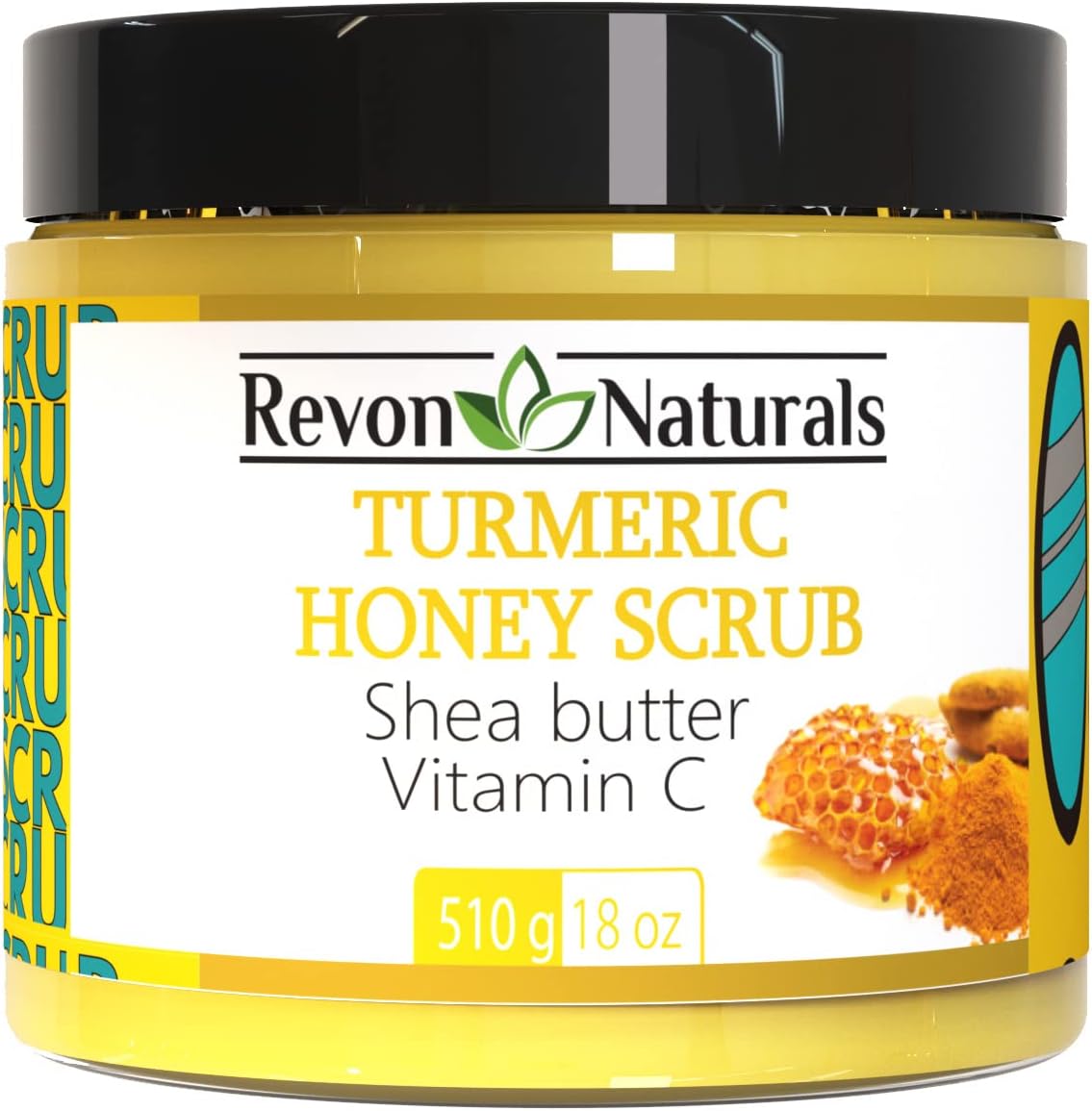 Amazon.com : Revon Naturals TURMERIC & HONEY SCRUB Shea butter Vitamin ...