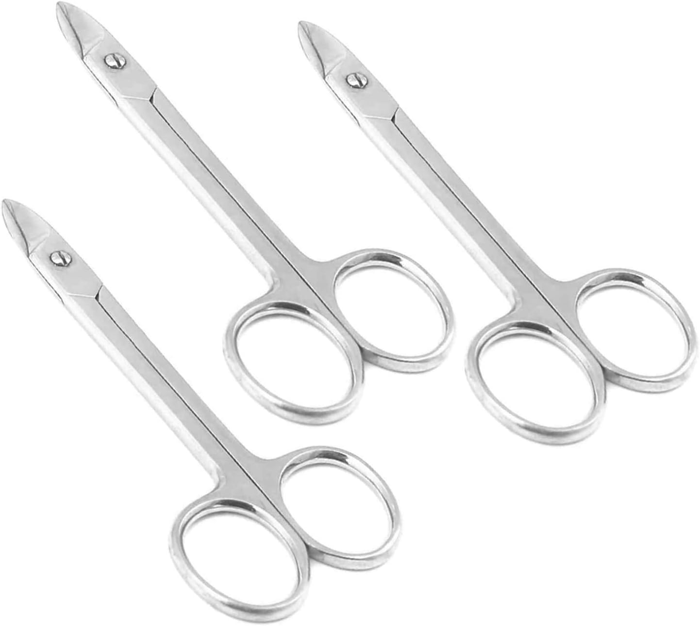 Amazon.com: G.S 3 PCS Dental Crown Scissors 4.5 INCH Curved Cutting END ...