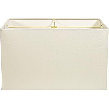 Rectangular Lamp Shade Eggplant Faux Silk Large 17" Wide x 8" Deep x 10 ...