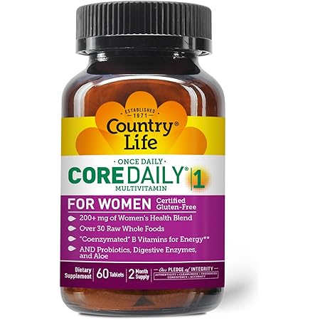 Amazon.com: Country Life Core Daily 1 for Women Tablets, 60 Count ...