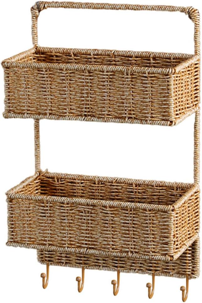 Amazon.com - Uonlytech Hamper Hanging Woven Wall Basket Vegetable ...