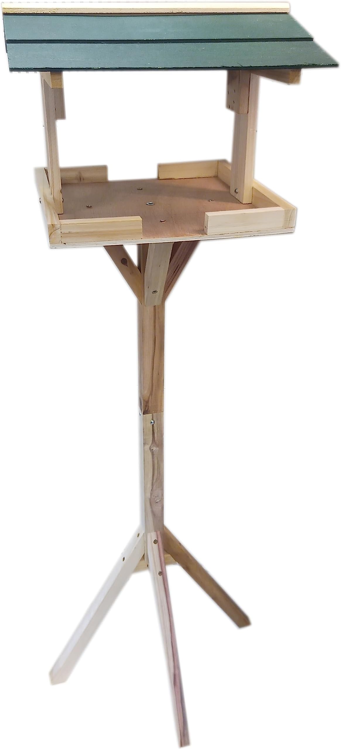 Traditional Wooden Bird Table Free Standing Feeding Station : Amazon.co ...