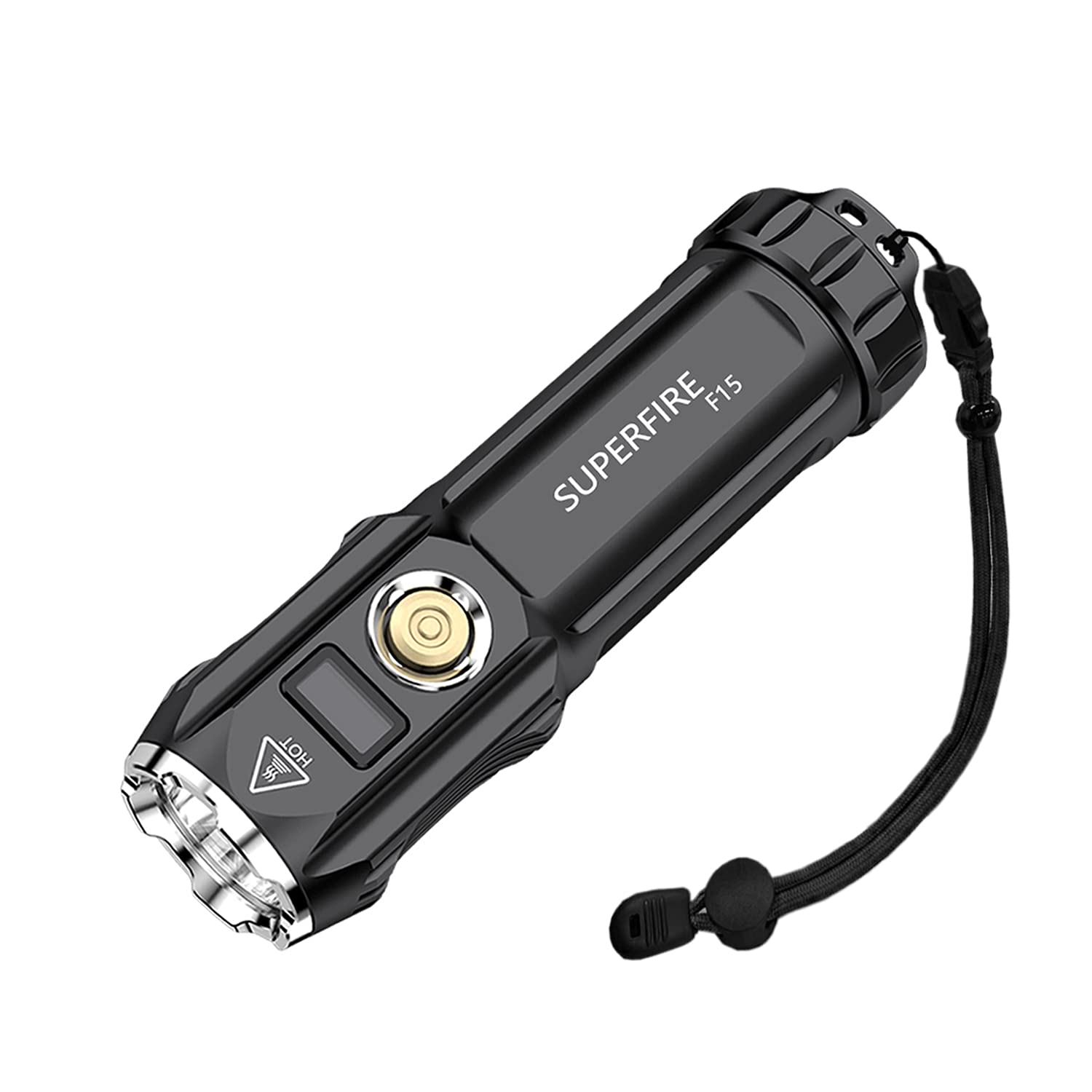 Buy SuperFire F15 Powerful Torches LED Super Bright 3500 Lumens Digital ...