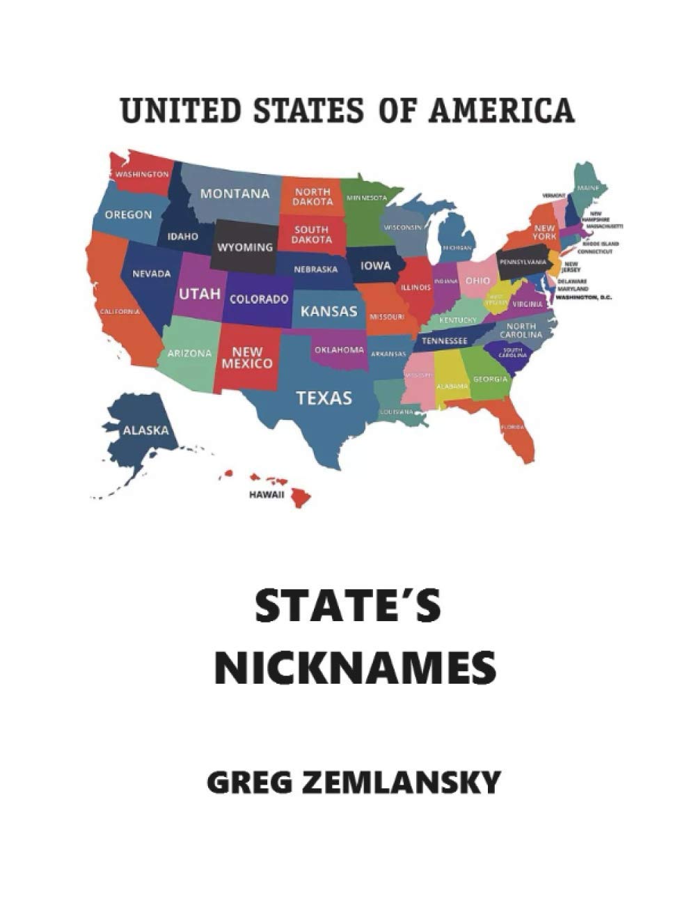 Printable United States Nicknames 🗺 FREE Printable Blank Maps For
