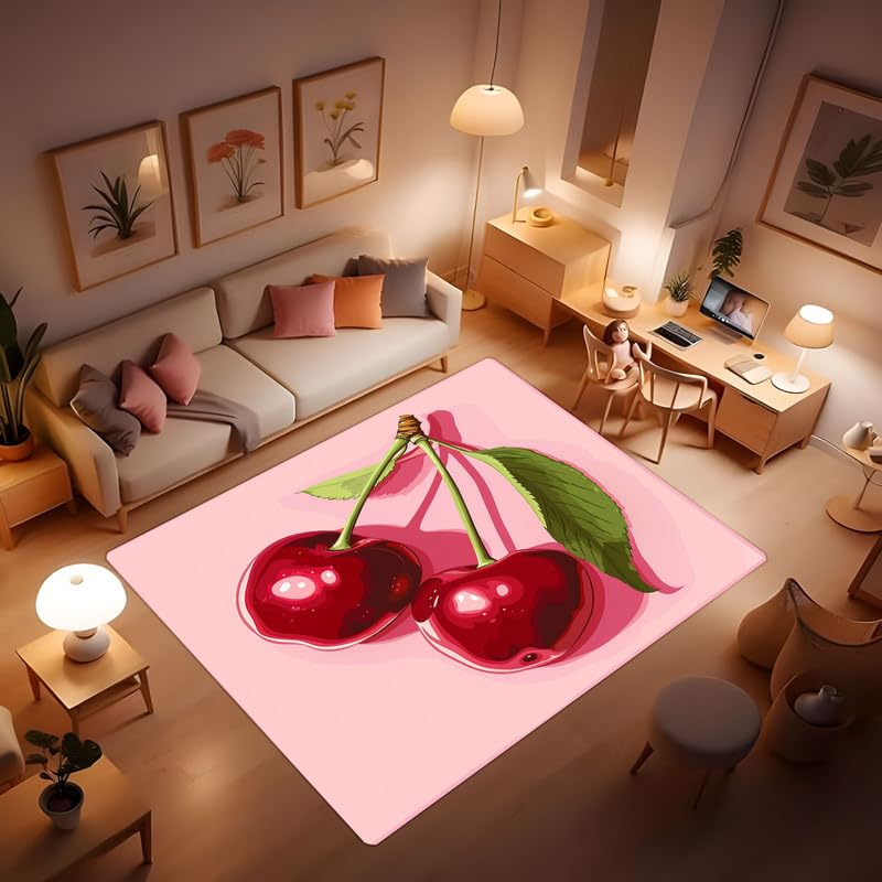 Amazon.com: Cherry Carpet, The Cherry Color is Bright, Like Pearls ...