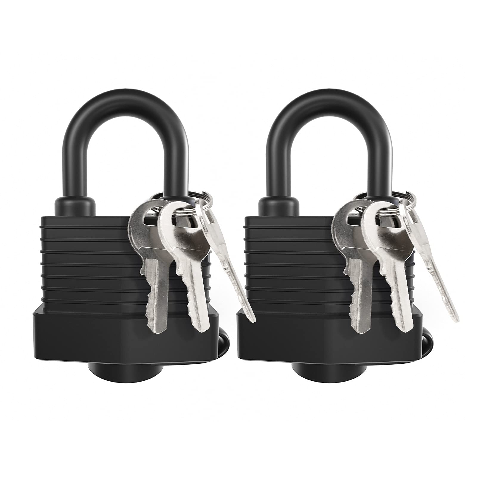 Padlock with Key, Key Padlock Weatherproof Outdoor, Waterproof Lock ...