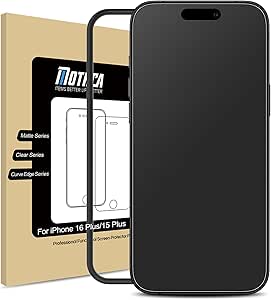 Amazon.com: Mothca Matte Glass Screen Protector for iPhone 16 Plus ...