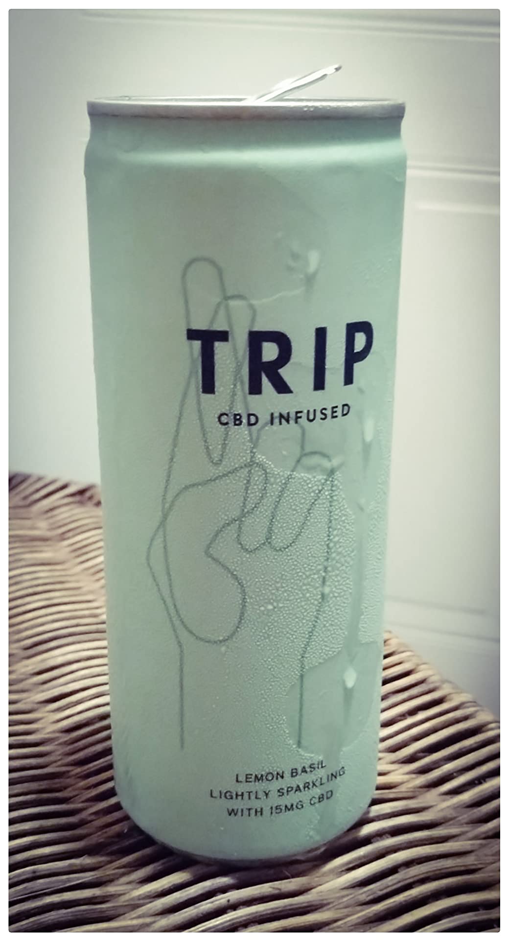 TRIP CBD Drink, Sparkling Lemon Basil Fizzy Drink, Low Calorie, Vegan ...