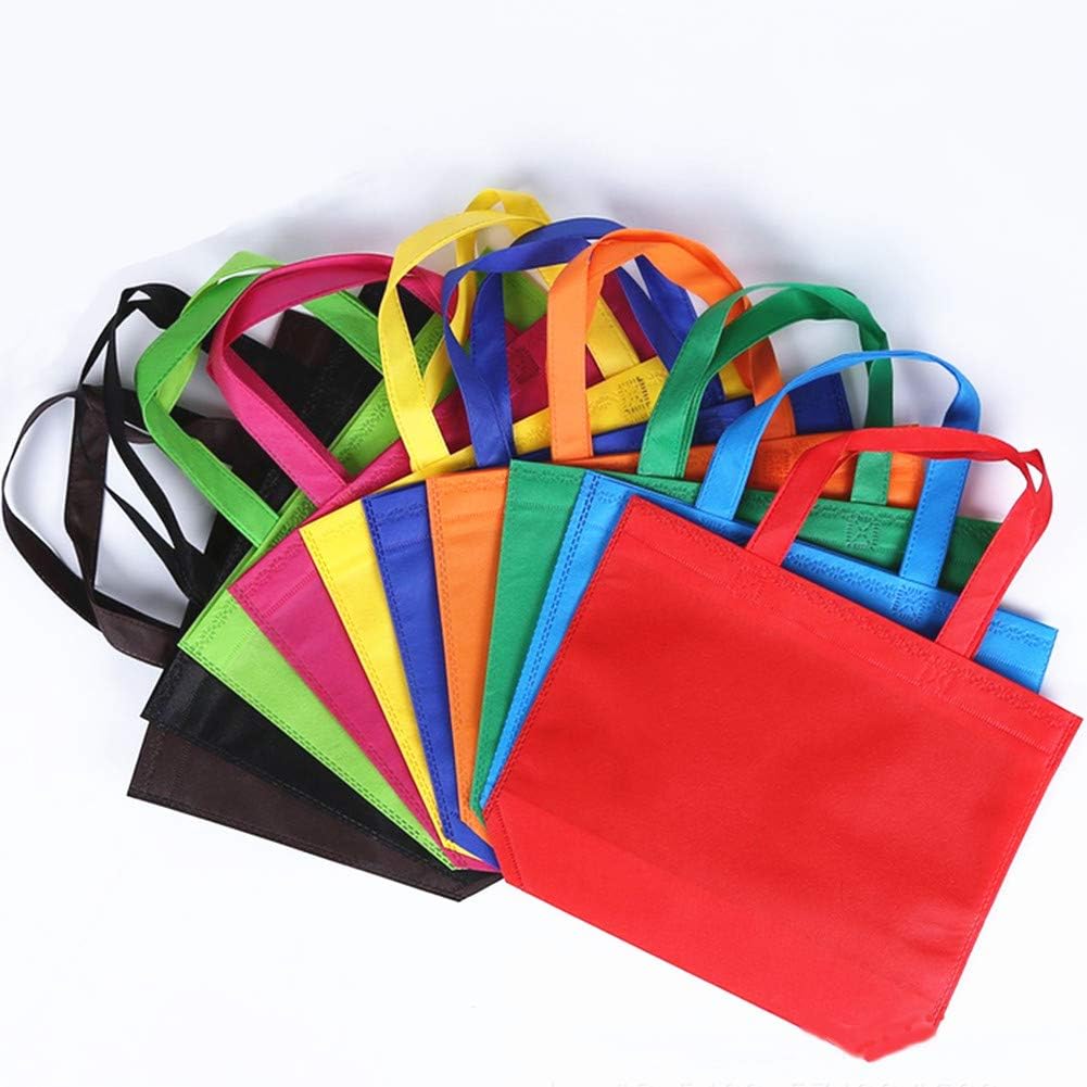 Amazon.com: HoYuanFlo 10PCS Reusable Tote Bags Travel To-Go Kicthen ...