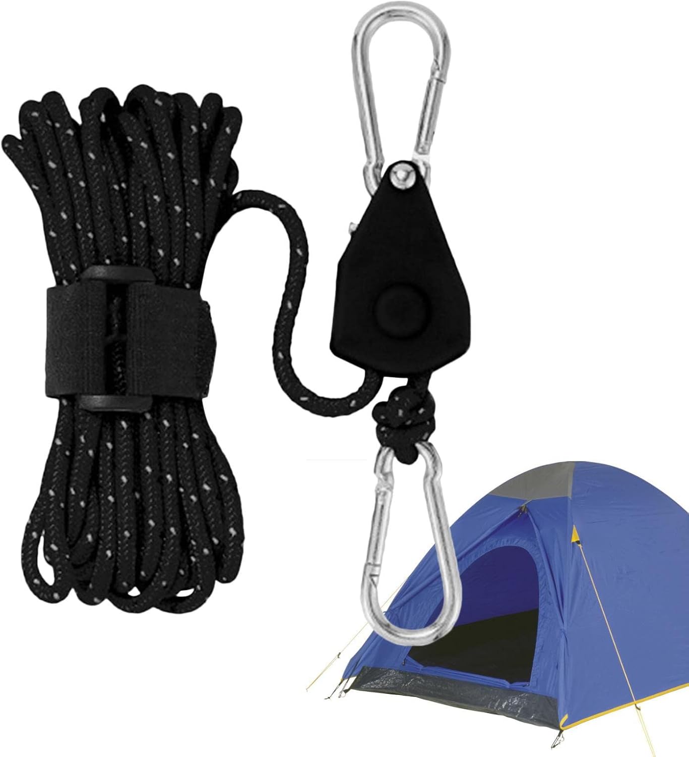 MKYOKO Tent Guideline Cable | Camping Rope Pulley System - Tent Guide ...