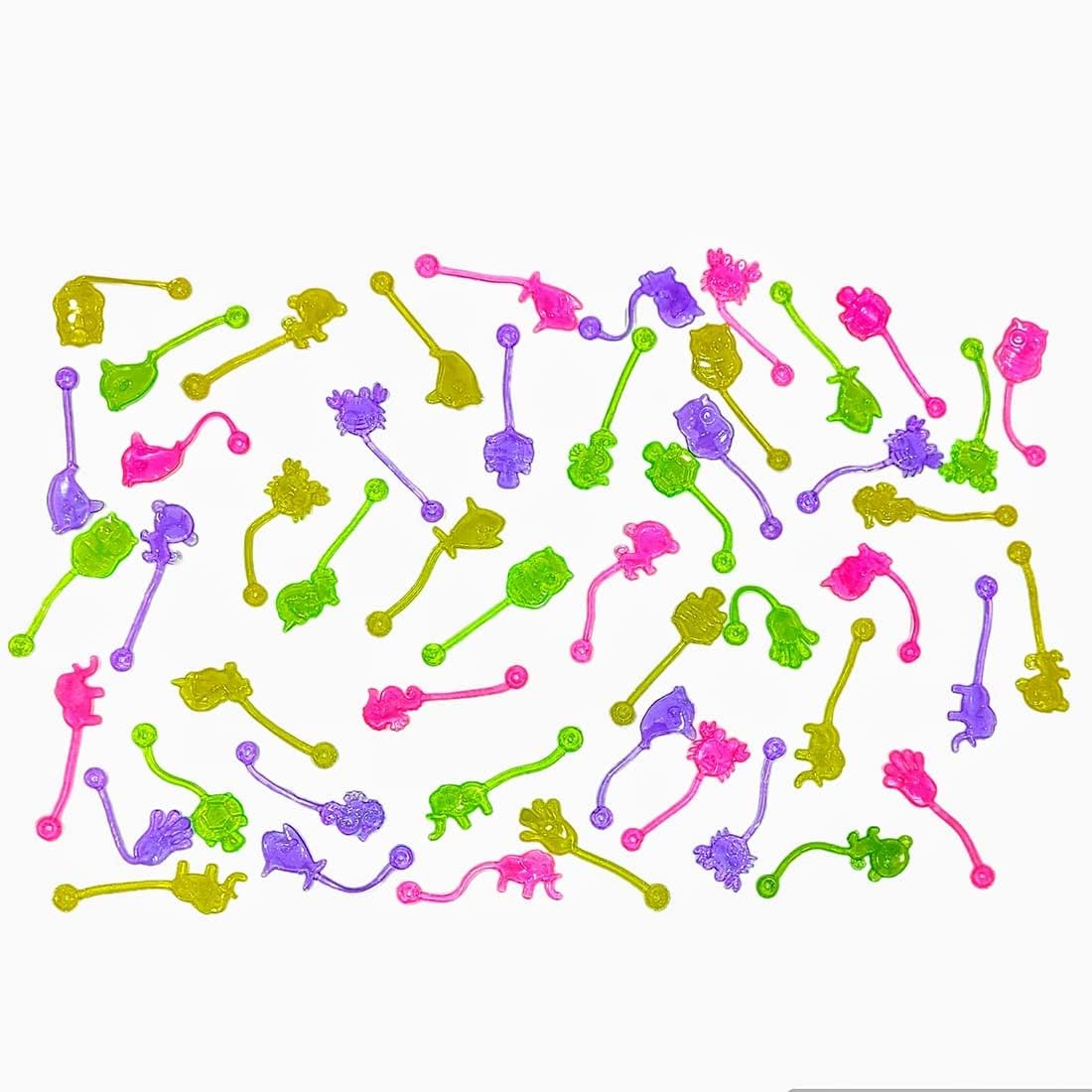 Buy Alconic Small Sticky Animal & Hand Toys for Kids 100 Pieces - 10 ...